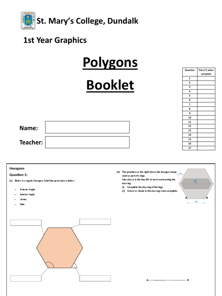 Polygons Booklet | PDF | Polygon | Elementary Geometry