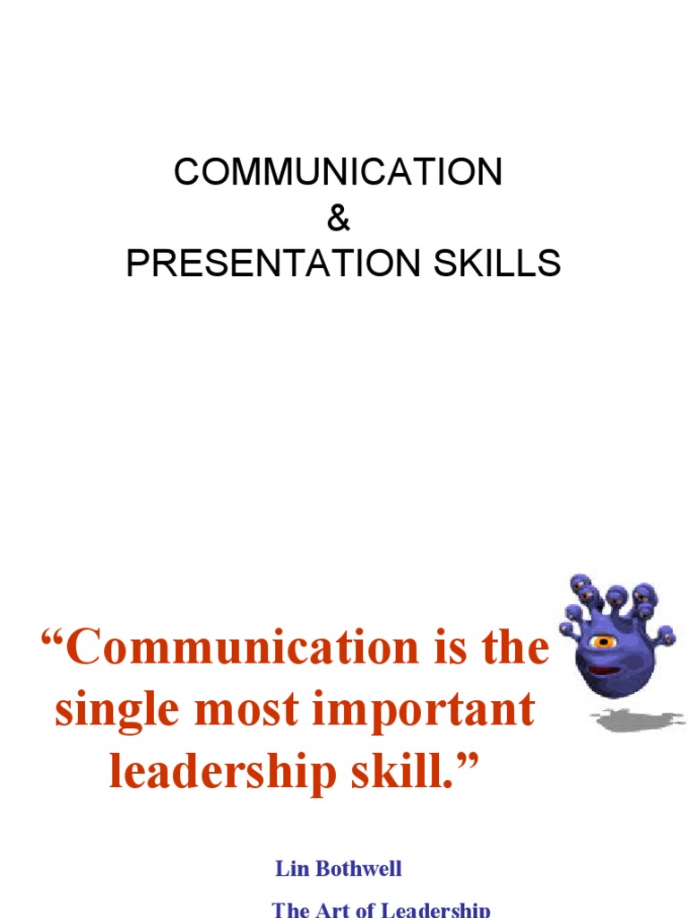 Communication & Presentation Skills | PDF | Public Speaking | Communication