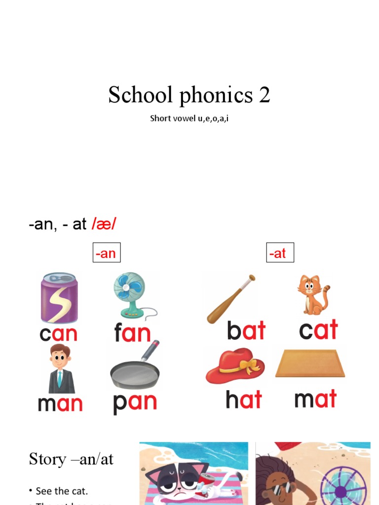 School Phonics 2: Short Vowel U, E, O, A, I | PDF