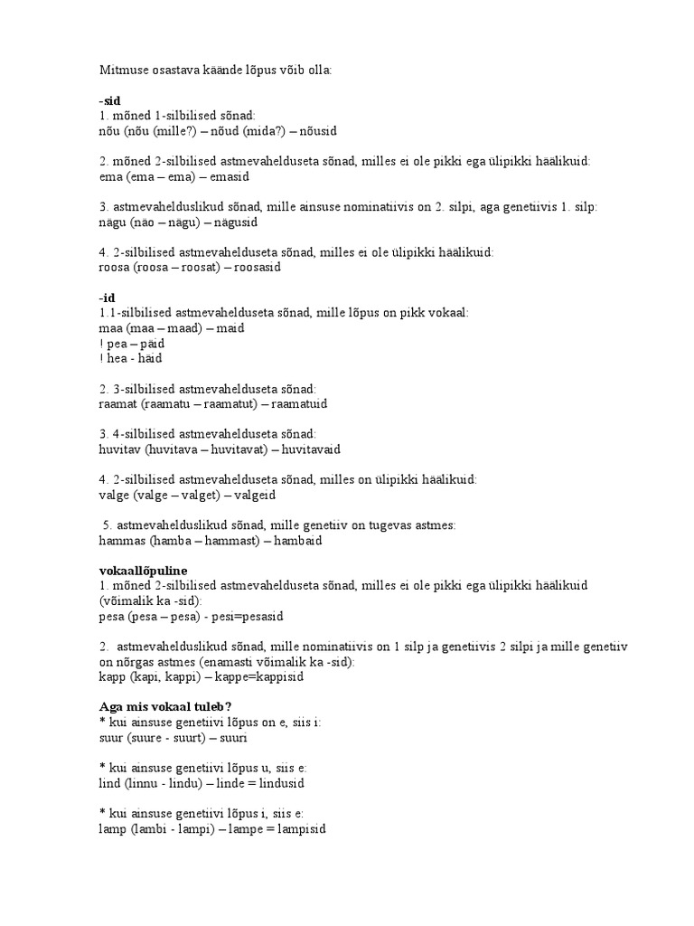 Mitmuse Osastav | PDF