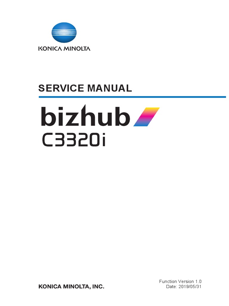 Bizhub C3320i (SM) | PDF | Equipment | Manufactured Goods