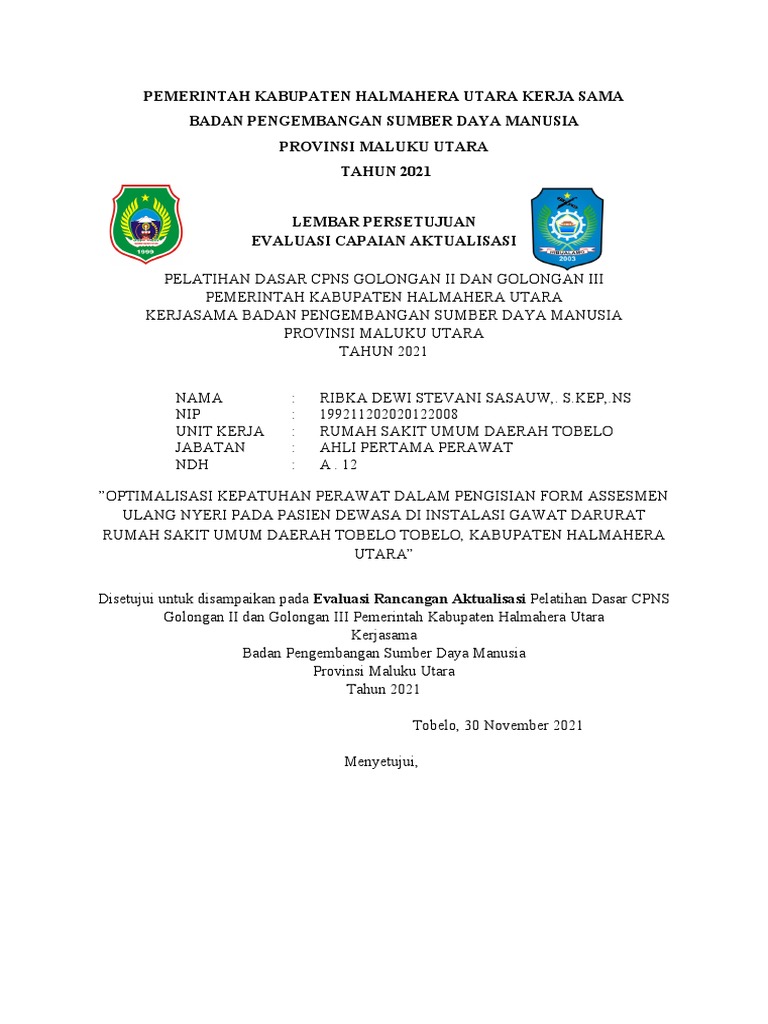 Lembar Pengesahan Cover | PDF