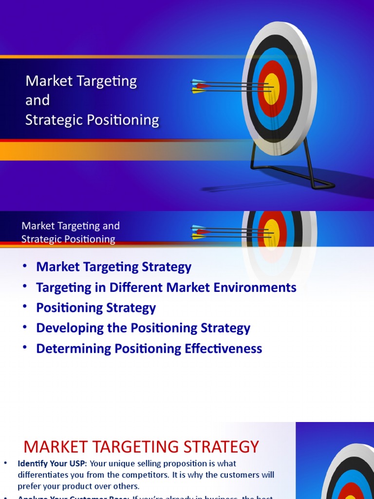 Targetting and Positioning | PDF | Strategic Management | Marketing