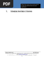Digital Timer Instruction Manual | PDF | Timer | Clock