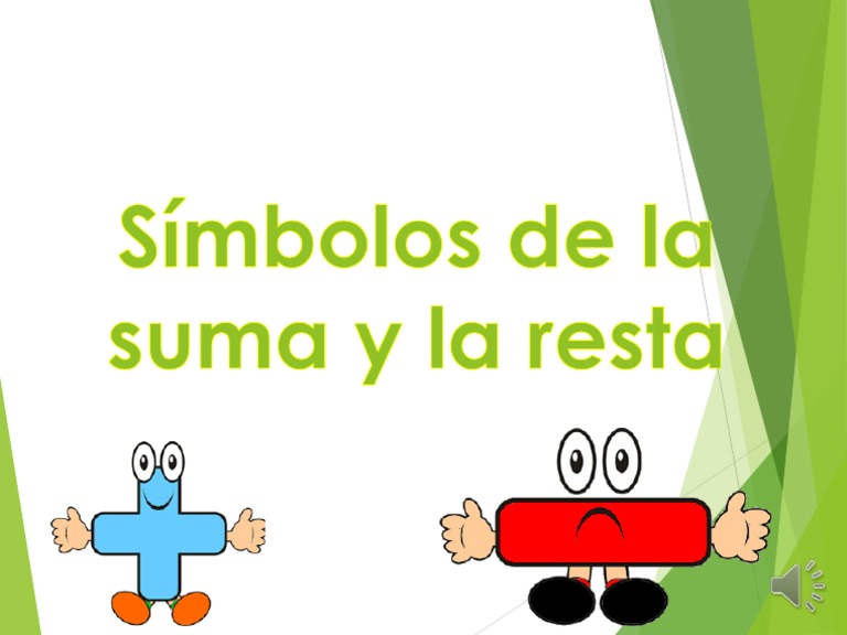 Simbolos de La Suma y La Resta | PDF