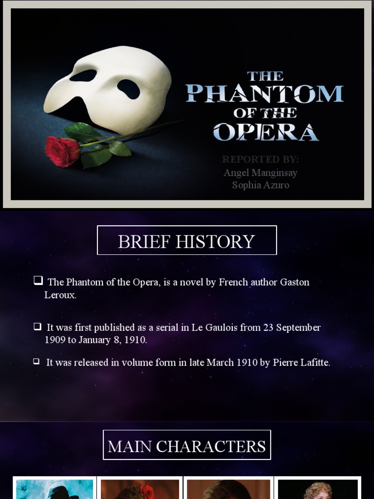 Analysis of Phantom of The Opera | PDF | The Phantom Of The Opera ...