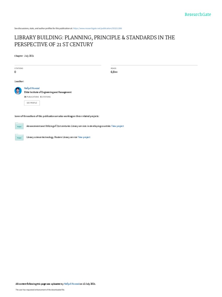 Library Building Book Chapter 2 | PDF | Libraries | Librarian