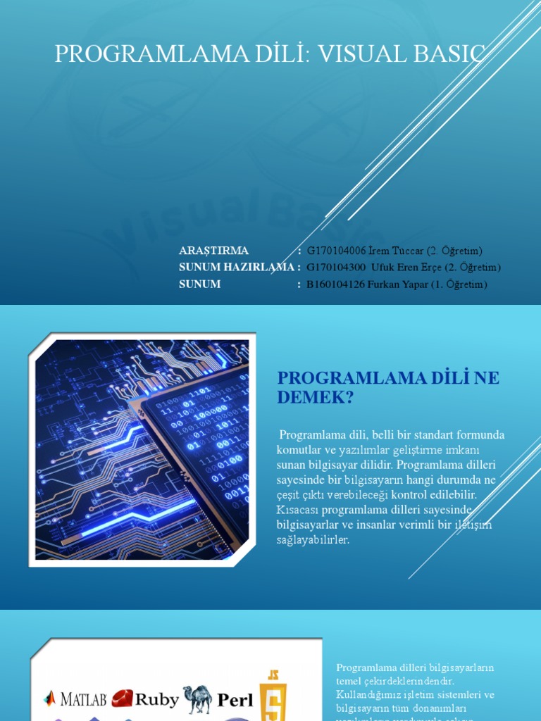 Grup Visual Basic Programlama Dili | PDF