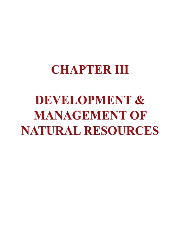 Development and Management of Natural Resources of Meghalaya | PDF