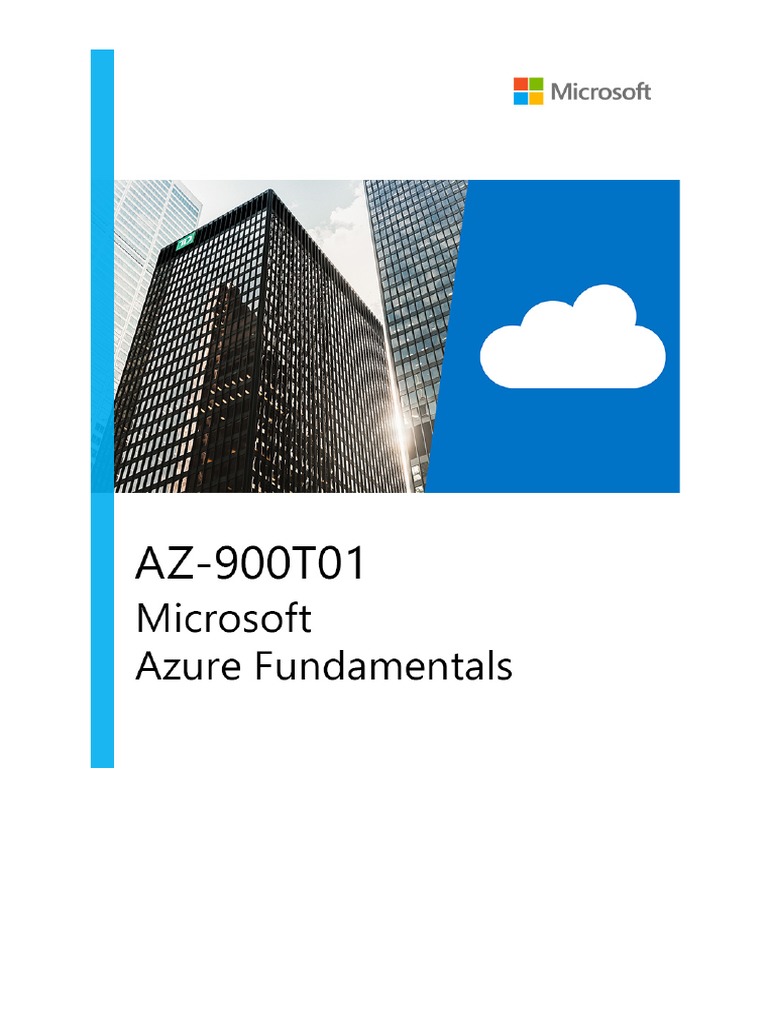 Az 900t01 A Microsoft Azure Fundamentals Pdf Cloud Computing