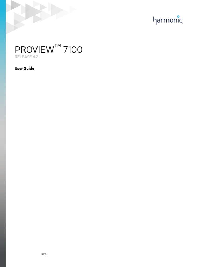 Manual Harmonic ProView7100 | PDF | Damages | License