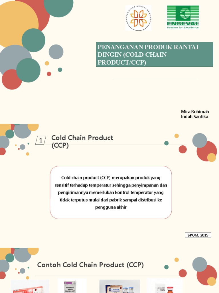 Penanganan Produk Rantai Dingin (Cold Chain Product/Ccp) : Mira Rohimah ...