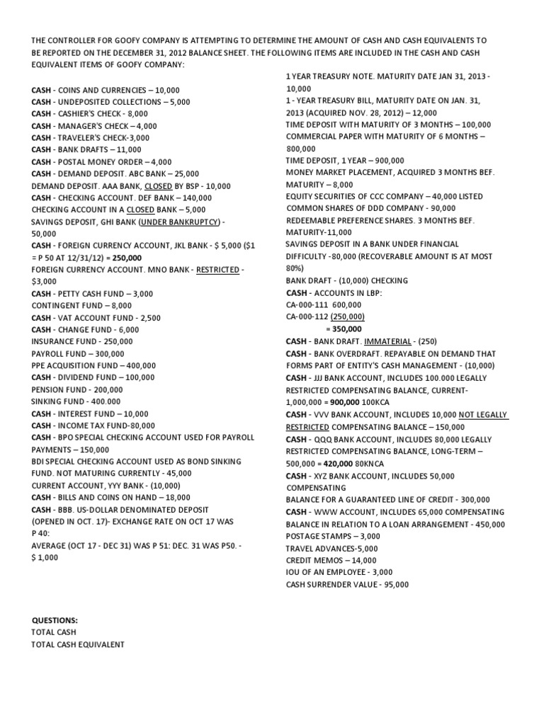Set of Cce | PDF | Banks | Cash