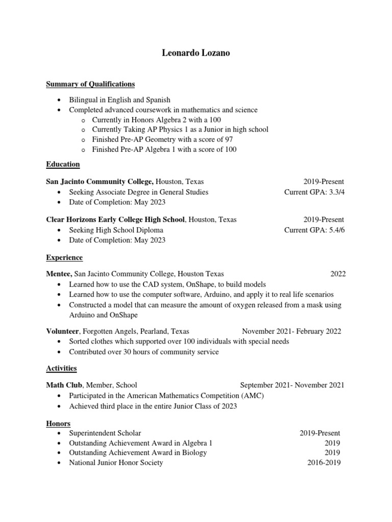 Ism Resume | PDF
