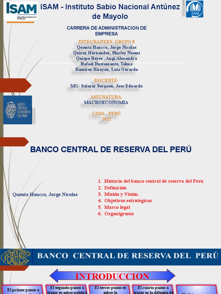 Banco Central de Reserva Del Peru. | PDF | Inflación | Servicios ...