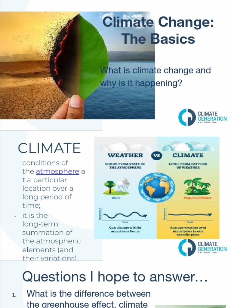 Climate Change and Environmental Awareness | PDF | Climate Change ...