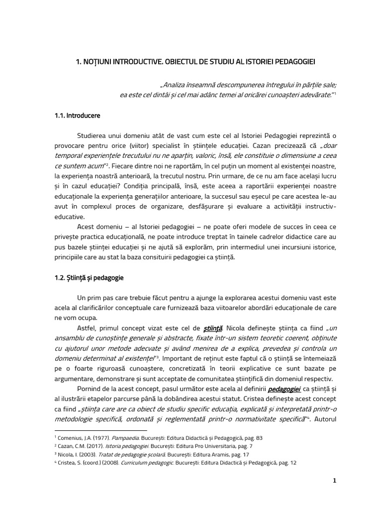 Capitolul 1 - Notiuni Introductive | PDF