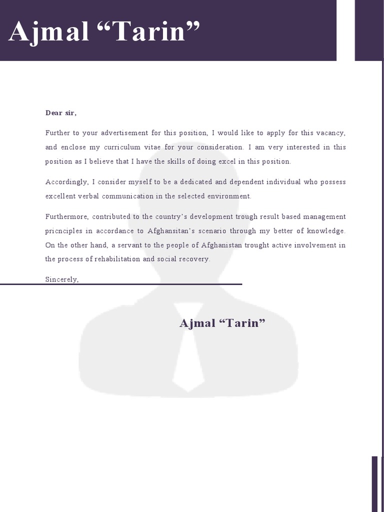 Ajmal CV PDF | PDF | Career & Growth