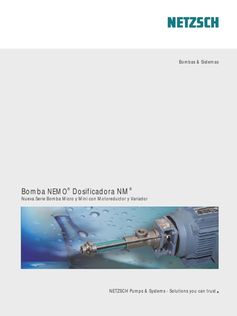 Netzsch Bomba Dosificadora NM | Descargar gratis PDF | Bomba