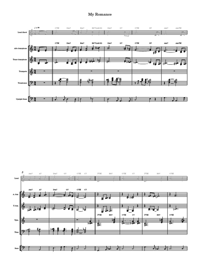 My Romance | PDF | Elementary Organology | Jazz