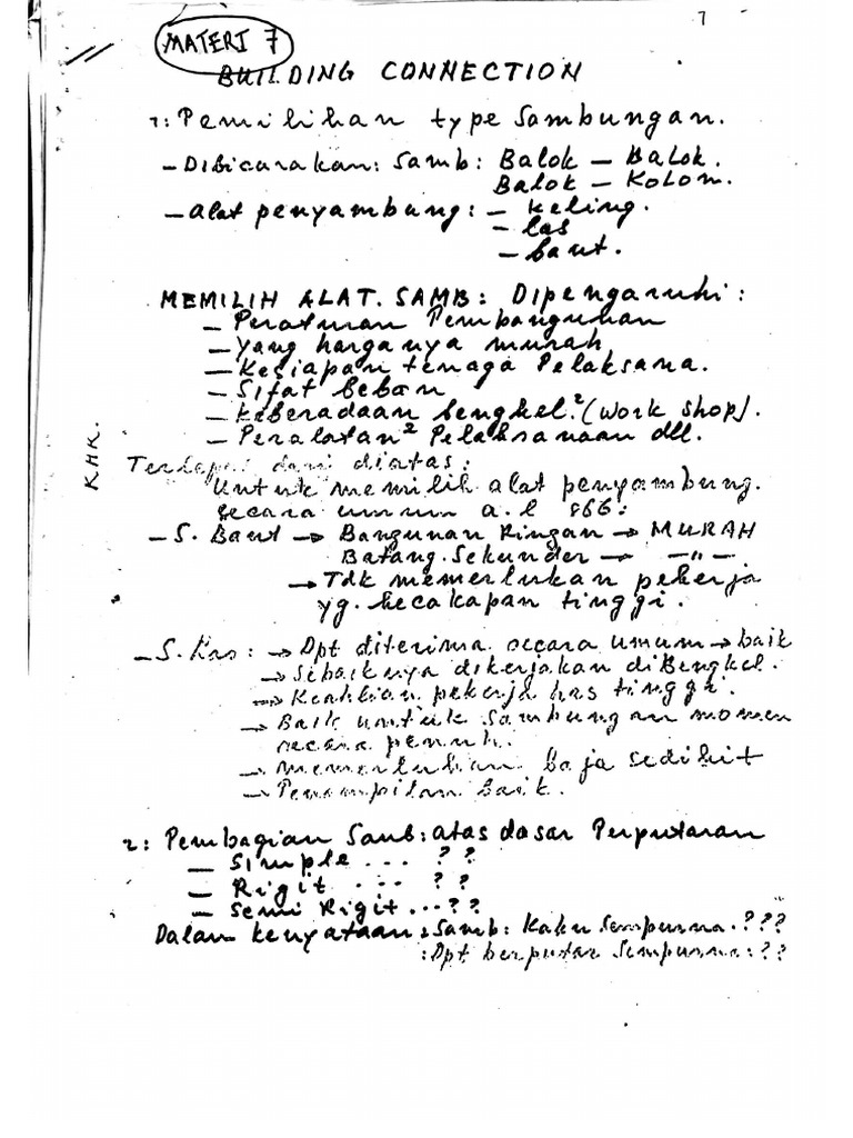 Materi 7 - Building Connection | PDF