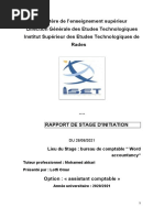 RAPPORT DE STAGE-Service Comptabilité | PDF | Facture | Taxe sur la valeur ajoutée