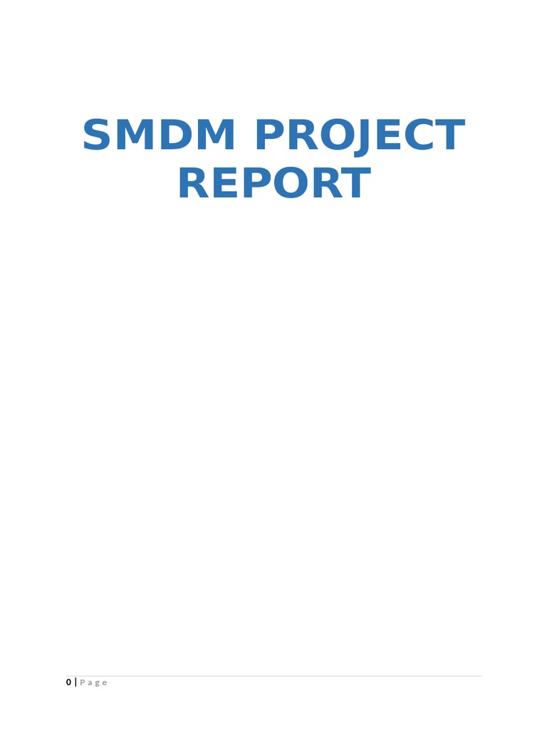 SMDM Project Report | Download Free PDF | P Value | Statistical ...