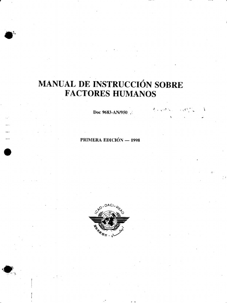 9683 1 1998 Manual de Instrucción Sobre Factores Humanos | PDF