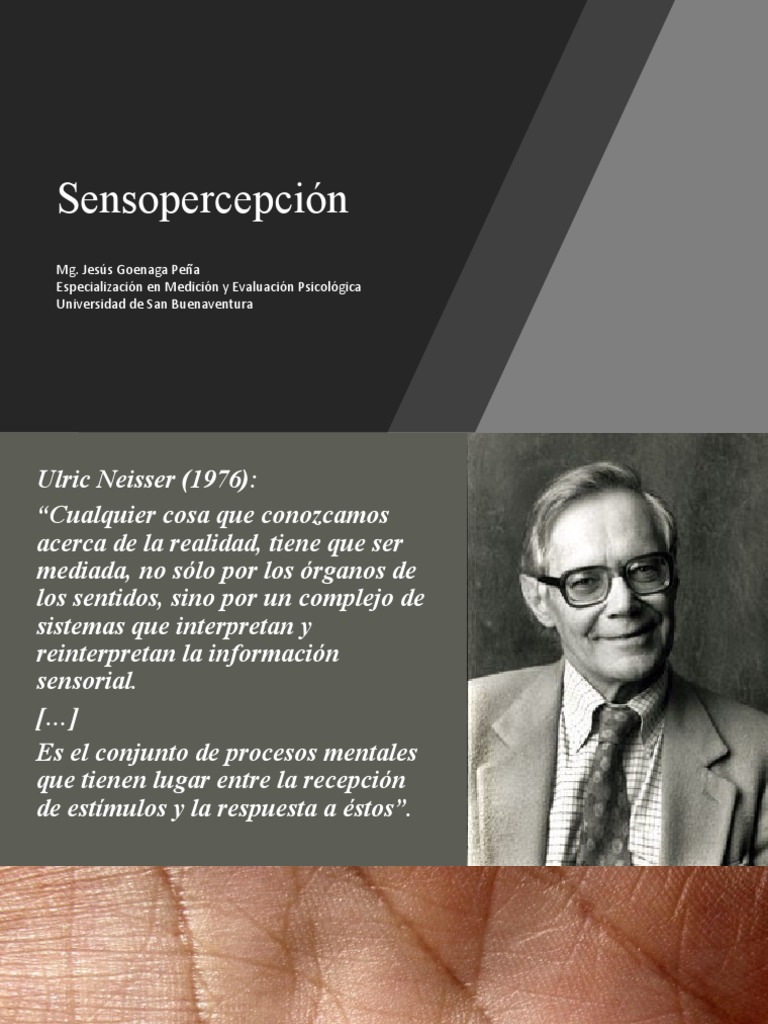 Medición de La Sensopercepción | PDF | Percepción | Sentidos