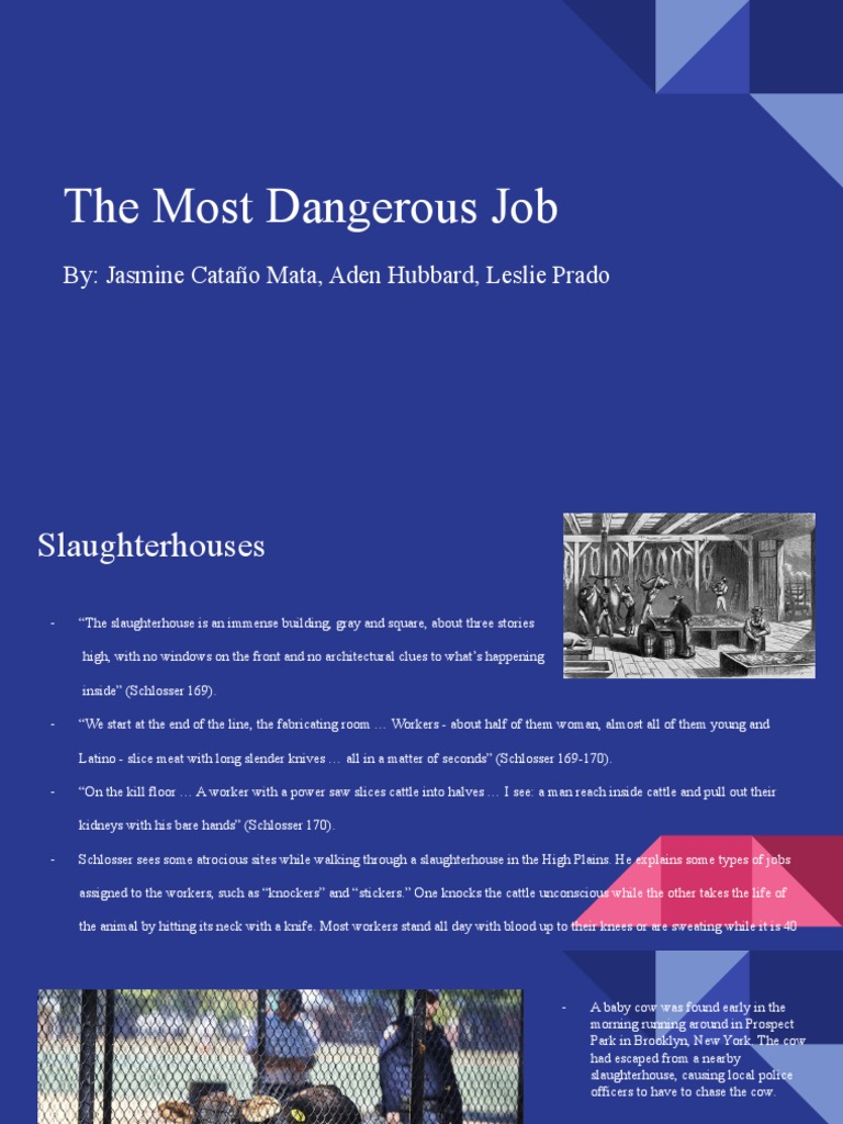The Most Dangerous Job - FFN Presentation | PDF | Meat Packing Industry ...