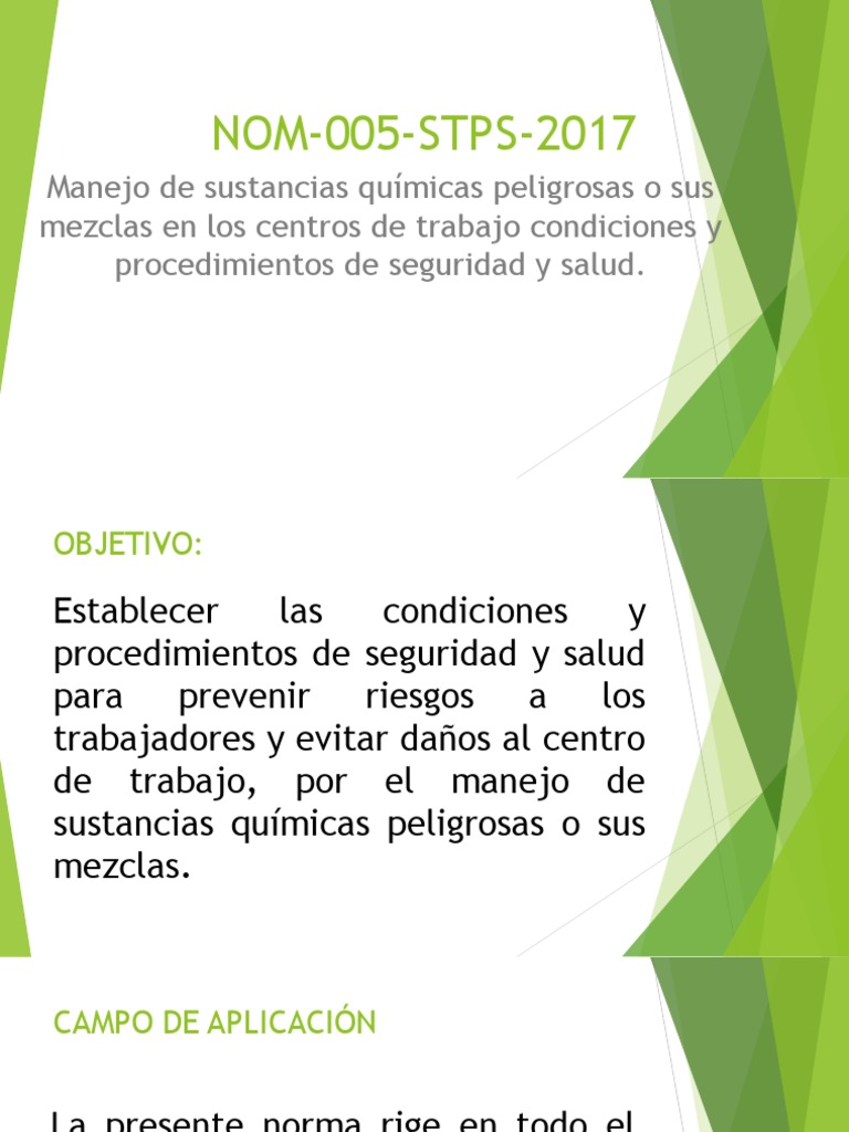 NOM-005-STPS-2017 Proteccion Civil | PDF