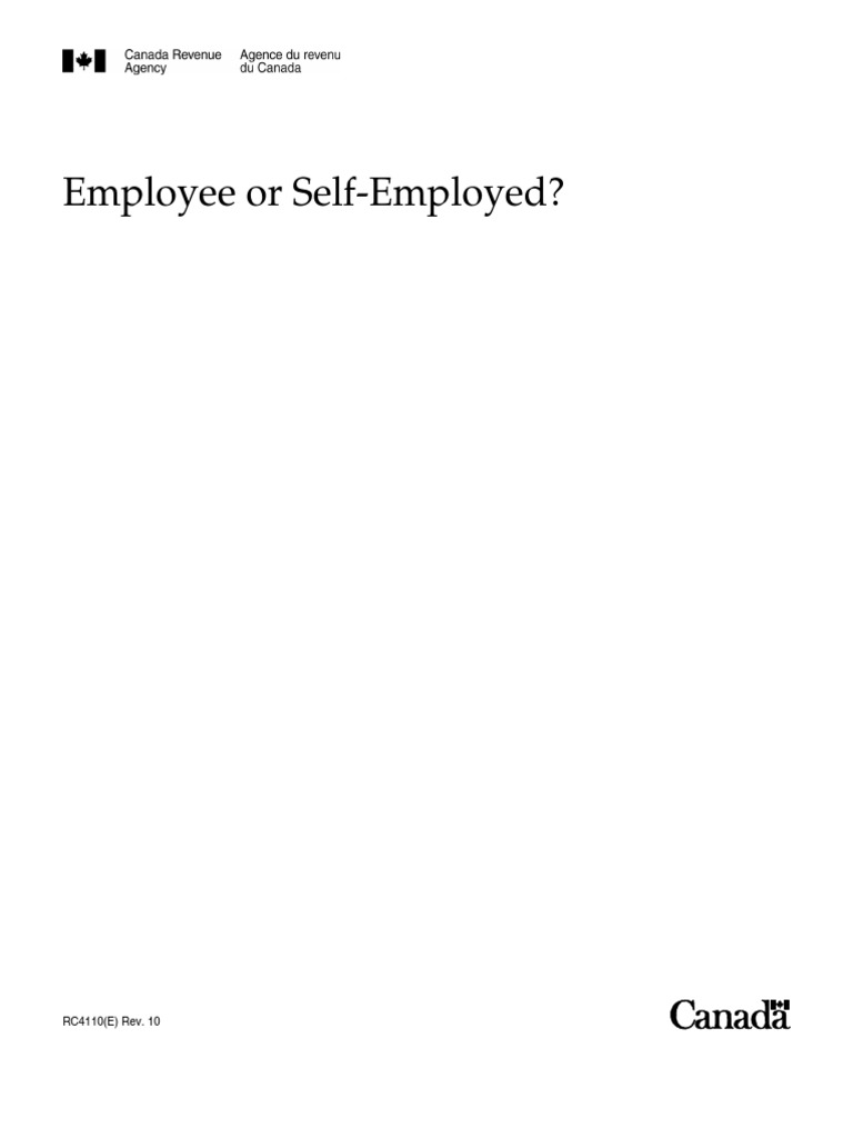 Determining Employee or Self-Employed Status: A Guide to Understanding ...