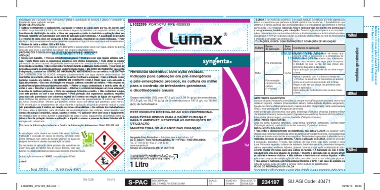 Rotulo Lumax | PDF | Plantas