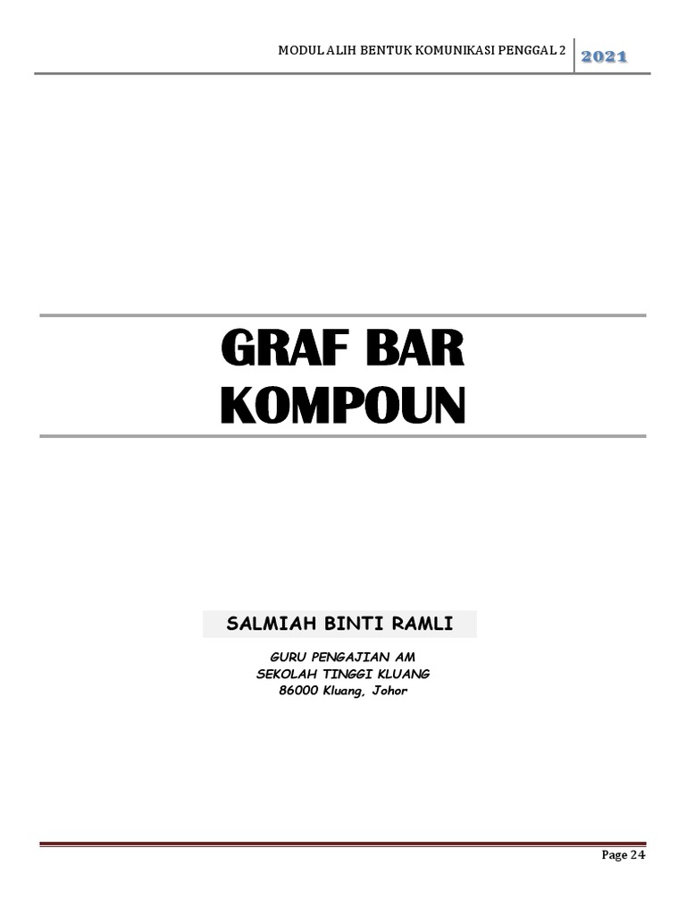 2 ABK 2021 Part 2 Graf Bar Dan Graf Garis Kompoun, Komponen Dan | PDF