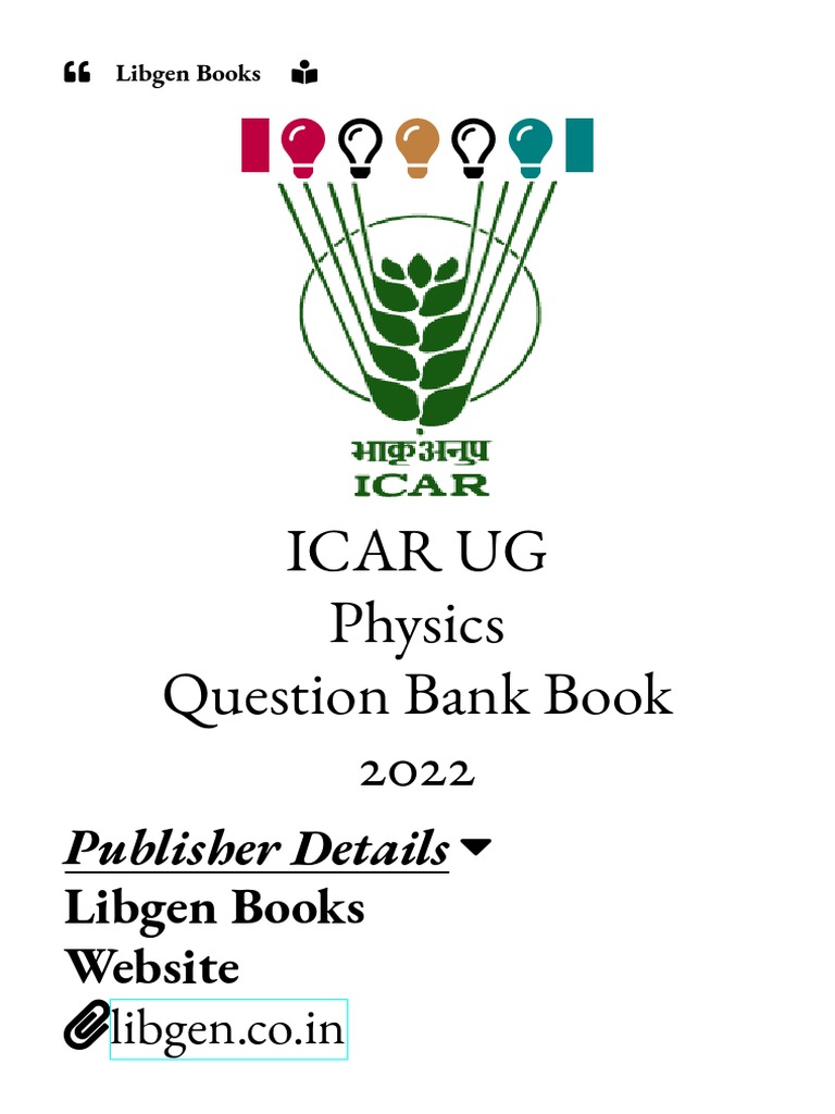ICAR UG Physics 22 September 2020 Shift 1 Solutions and Solved Paper ...