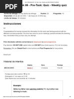 Week 04 - Pre-Task Quiz - Listening Week 04 | PDF | Creative Works | The Arts