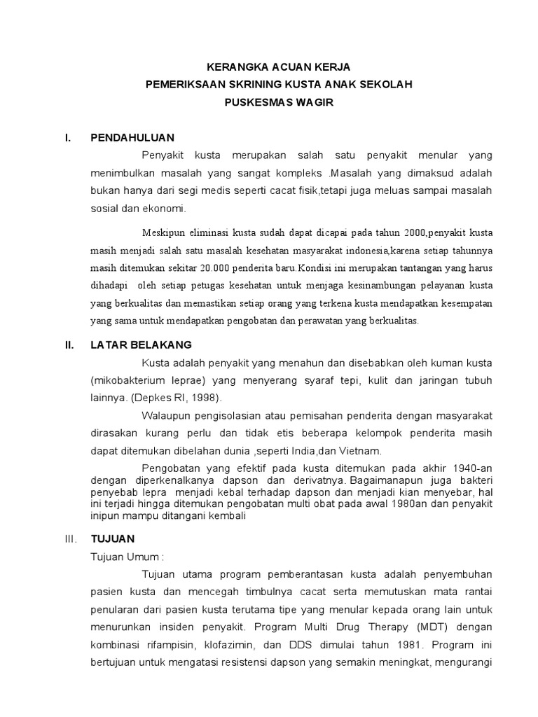 Kak Skrining Kusta 2020 | PDF