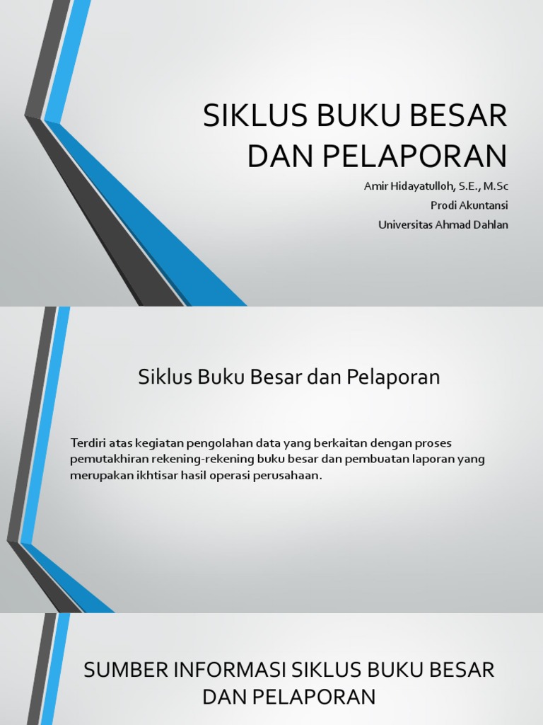 Siklus Buku Besar Dan Pelaporan | PDF