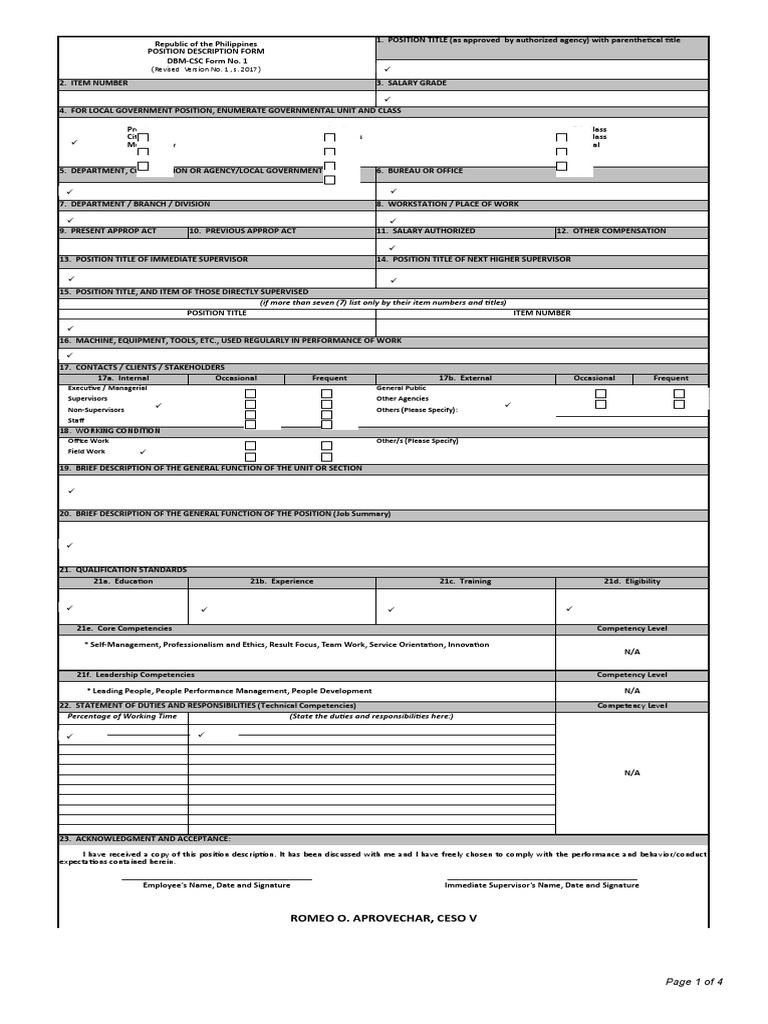 Position Description Form PDF Updated11.13.2019.TeachingRelated | PDF ...