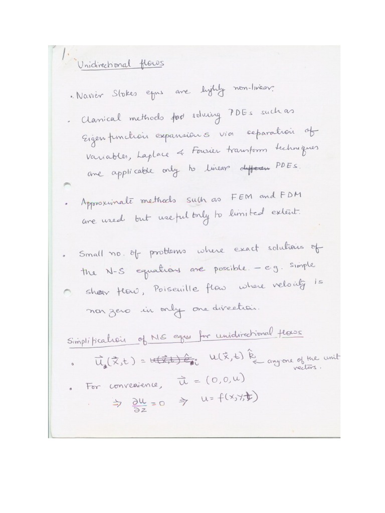 Unidirectional Flow | PDF