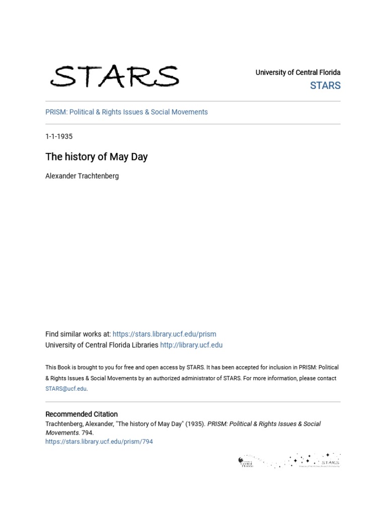 The History of May Day | Download Free PDF | Labor Relations ...