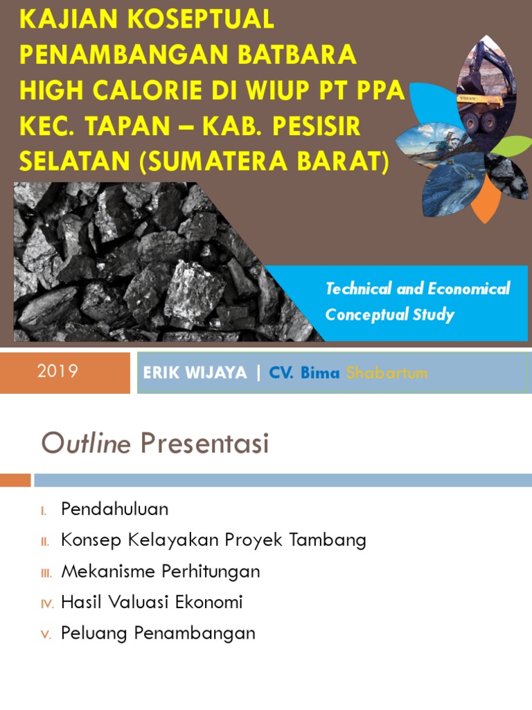 Kajian Koseptual Penambangan Batubara Di WIUP PT. PPA - v2-1 | PDF