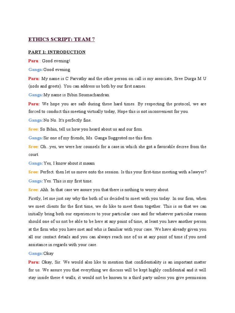 Client Consulting Script | PDF | Habeas Corpus | Complaint