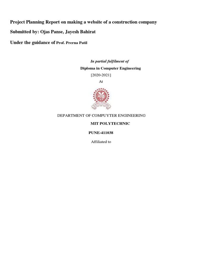 Capstone Project Planning Report | PDF | Communication | Information Age