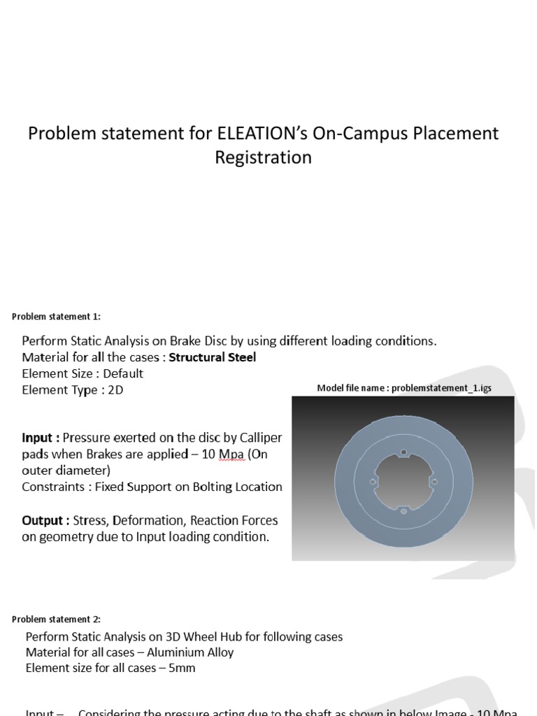 ANSYS - Placement Test Problem Statement | PDF