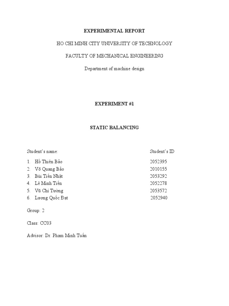 Static Balancing #2 | PDF | Mass | Quantity