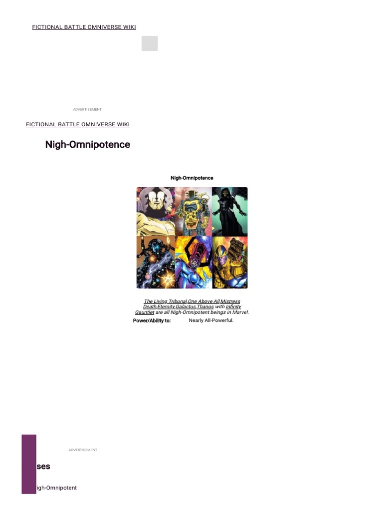 Nigh Omnipotence | PDF | Young Adult