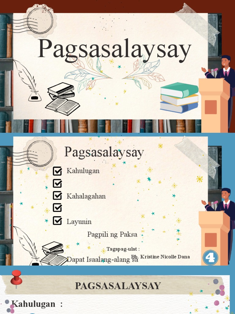 Pagsasalaysay - Unang Pangkat | PDF