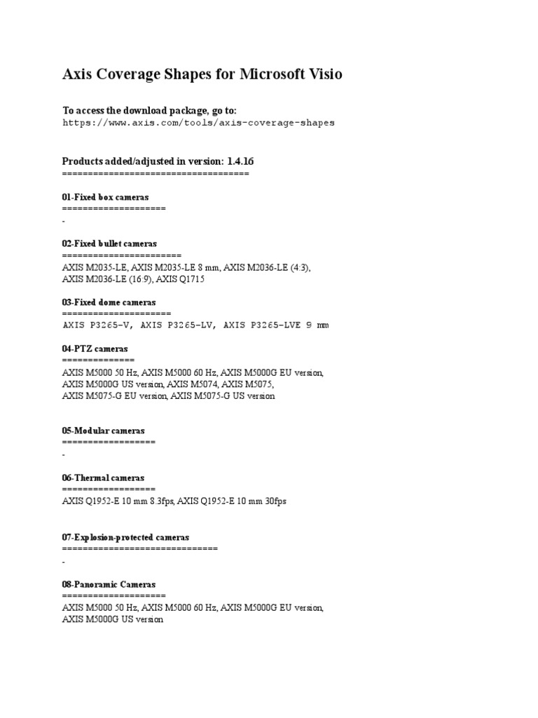 Axis Coverage Shapes For Microsoft Visio: To Access The Download ...
