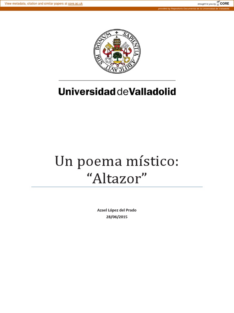 Analisis de Altazor (Recuperado) | PDF | Vanguardia | Misticismo